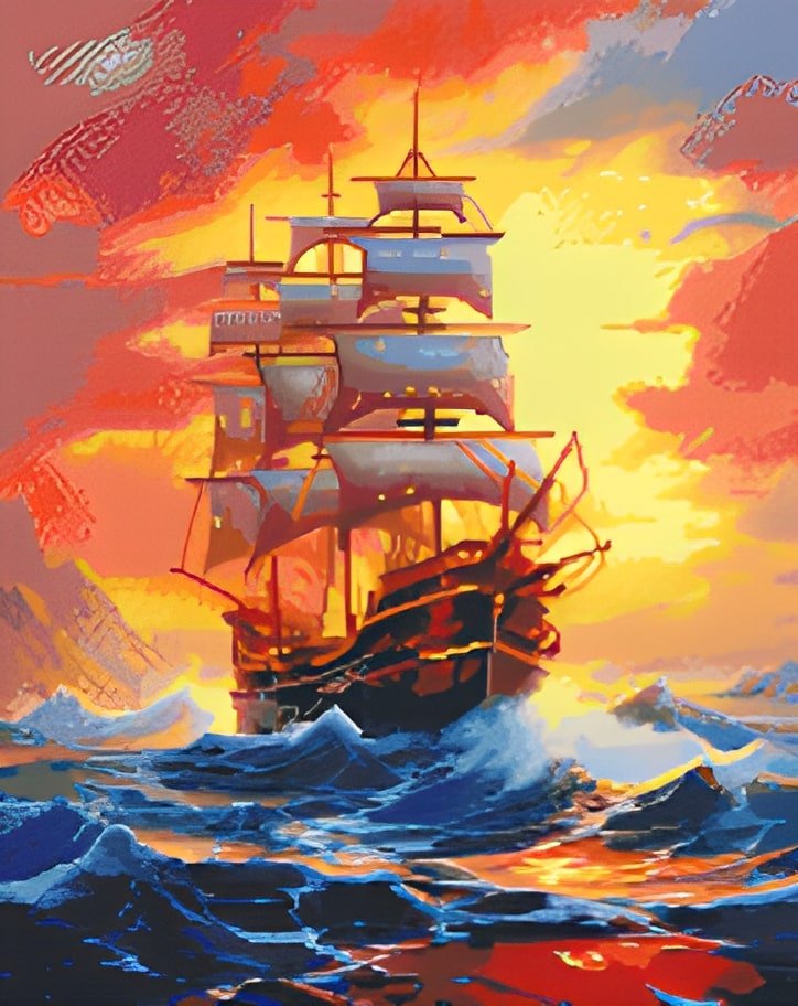 DM "Laivas jūroje" - TAPYMAS.LT