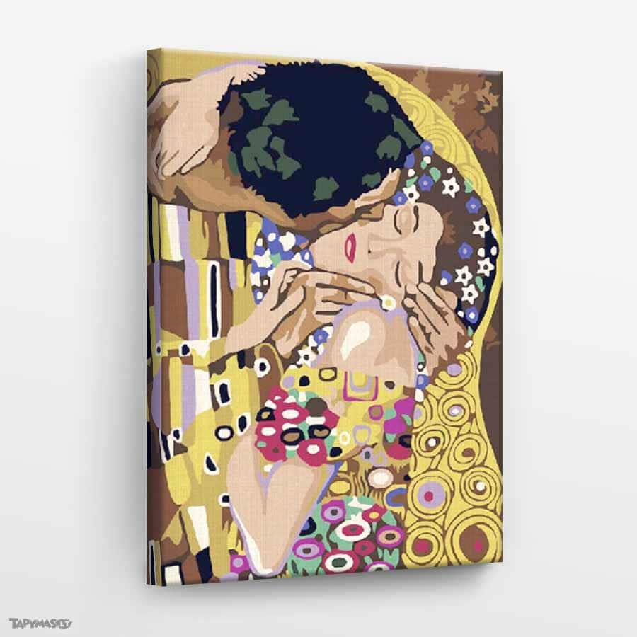 Tapybos pagal skaičius rinkinys ,,Bučinys. Klimtas" - TAPYMAS.LT